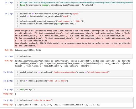 Extracting Token Embeddings From Pretrained Language Models Beginners Hugging Face Forums