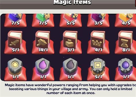Rate My F2p Magic Item Stack Rclashofclansmemes