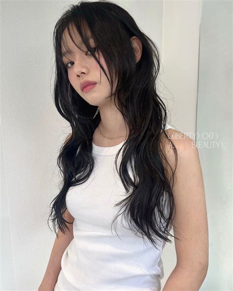 한남동미용실 로어브 유이 허쉬펌 샌드펌 러피펌 외국애기머리색 러프한 컬감 샌드펌 부스스함 그 마저도 사랑스럽지요 🪶🖤