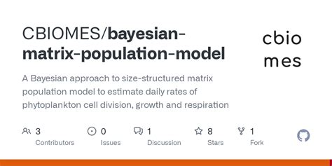 Github Cbiomesbayesian Matrix Population Model A Bayesian Approach