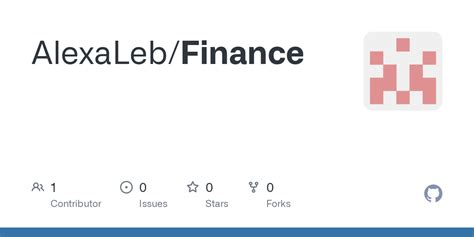 Github Alexaleb Finance