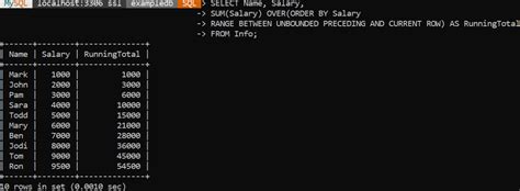 Rows And Range In Window Functions With Examples Mysqlcode