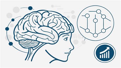 Brain With Gears And Graph Intelligent Mind Design Vector Design Generative Ai Stock Illustration