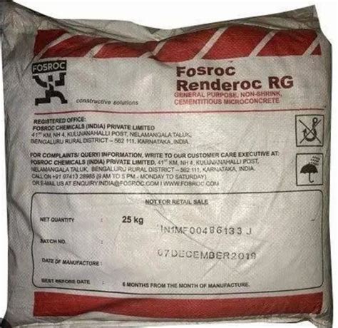 Fosroc Renderoc Rg Micro Concrete At ₹ 15 Kg Microconcrete In Bhiwandi Id 2852790379691