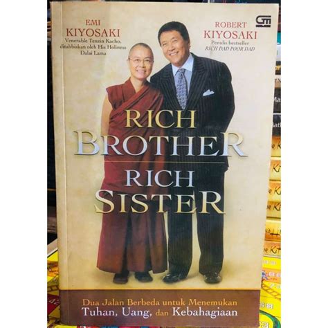 Jual Buku Motivasi Robert T Kiyosaki Rich Brother Rich Sister
