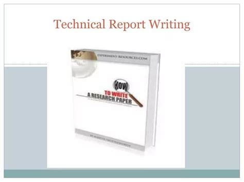 PPT Technical Report Writing PowerPoint Presentation Free Download ID