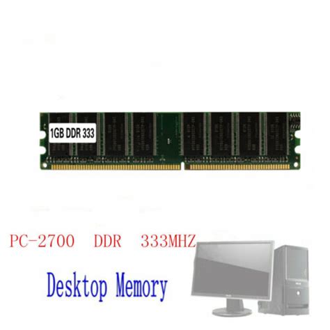1gb Ddr Pc 2700 Ddr 1 333mhz Desktop Pc Memory Module Computer Desktop Ddr1 Ram Ebay