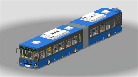 Voxel Articulated Bus Buy Royalty Free 3d Model By Shubbak [b545b70