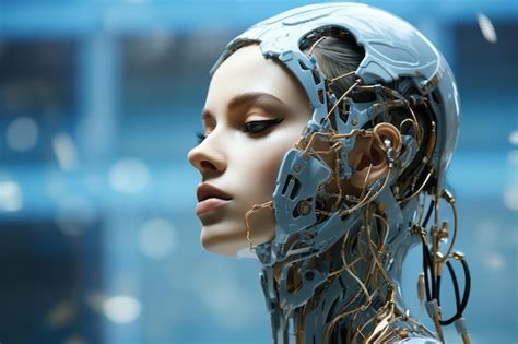 Premium Photo Advanced Ai Robotics Humanoid Companions Futuristic Interactions Aihuman Bond