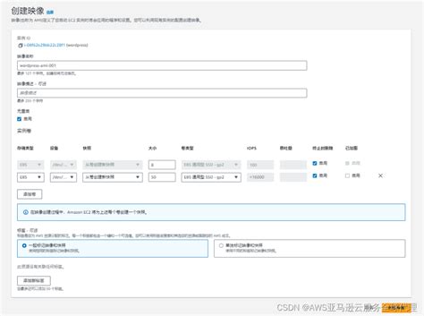 Aws 使用控制台从实例创建 Amiaws 控制台 Csdn博客