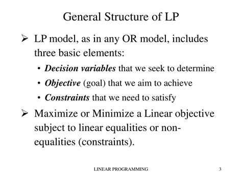 PPT LINEAR PROGRAMMING PowerPoint Presentation Free Download ID