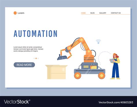 Smart Factory Automation Integration Royalty Free Vector