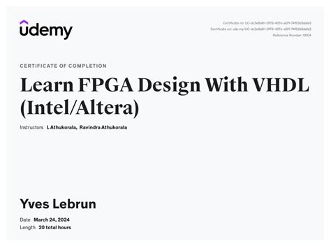 Yves Zacharie Lebrun On Linkedin Udemy Course Completion Certificate