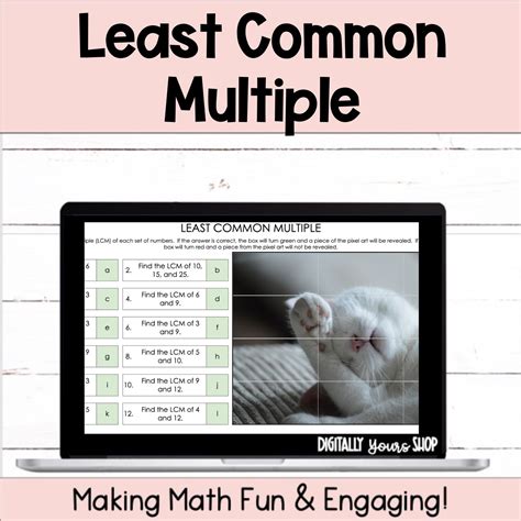 Least Common Multiple Lcm Self Checking Digital Activity Made By Teachers