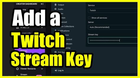 How To Add A Twitch Stream Key To Streamlabs Obs Easy Tutorial Youtube