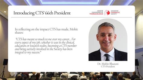 Canadian Thoracic Society Société Canadienne De Thoracologie On Linkedin Welcoming Cts 66th