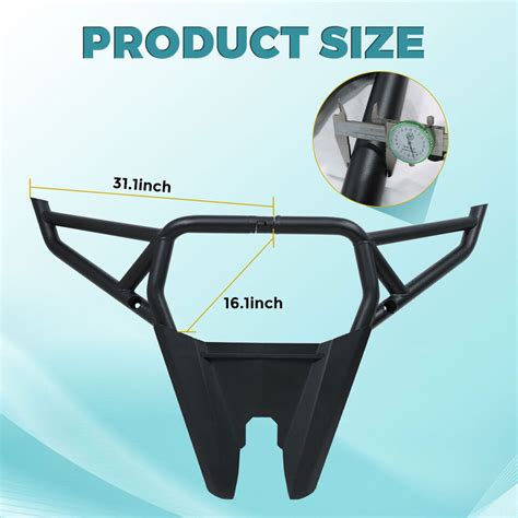 Rear High Coverage Bumper For 2022 2025 Polaris Rzr Pro R Steel 2884356 458 Ebay