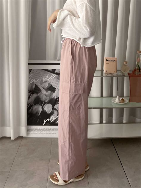 라모드앤제이 기획특가 쿠폰 무료배송 나인티 카고 밴딩 나일론팬츠 남녀공용 커플팬츠 커플룩 트윈룩 4color