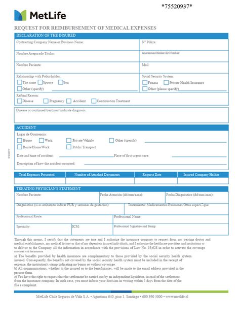 Metlife Form Pdf Insurance Medical Prescription