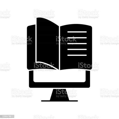 컴퓨터 책 아이콘 Ui 및 Ux 웹 사이트 또는 모바일 응용 프로그램에 대한 간단한 교육 아이콘 0명에 대한 스톡 벡터 아트 및