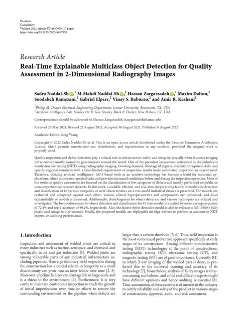 Real Time Explainable Multiclass Object Detection Pdf Nondestructive Testing Image