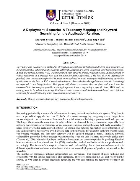 A Deployment Scenario A Taxonomy Mapping And Keyword Searching For The