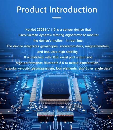 Holyiot Attitude Sensor Low Energy Bluetooth Iot Module Motion Sensors Axis Ble Inclinometer