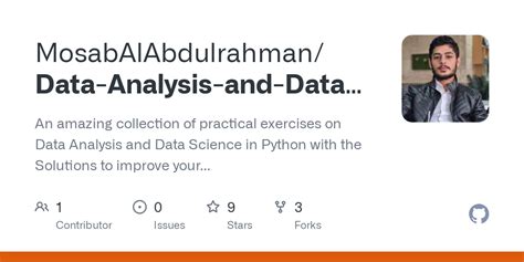 Github Mosabalabdulrahman Data Analysis And Data Science Practical Exercises With Solutions