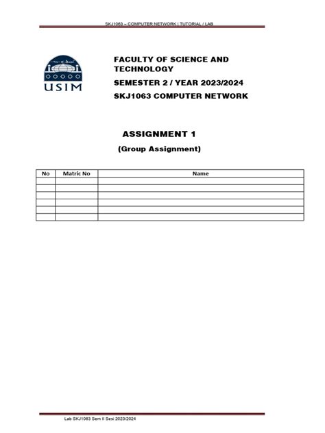 Template For Answering Assignment 1 Pdf Internet Architecture Computer Engineering