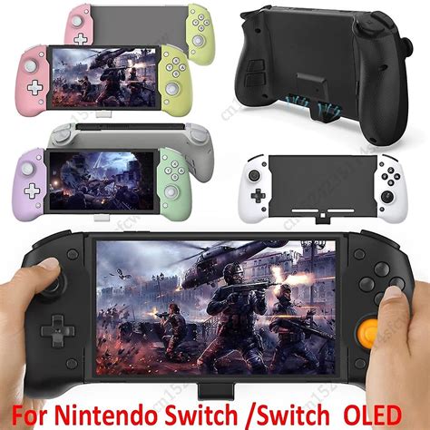 For Nintendo Switch Switch Oled Gamepad Controller Handheld Grip Double Motor Vibration Built In