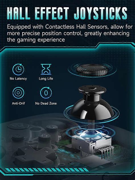 Easysmx X10 Hall Effect Controller No Drift No Deadzone Wireless Bluetooth Controller With