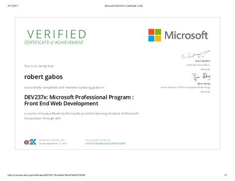 Edx Microsoft Professional Program Front End Web Development De…