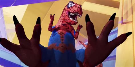 Why Tf Is This Dinosaur Giving Us Free Feet Pics Rintothespiderverse
