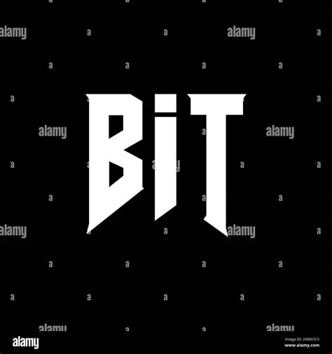 Bit Letter Logo Design For Technology Company Bit Logo Design Black