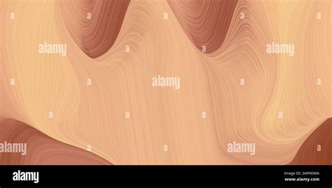 Background Graphic With Elegant Curvy Swirl Waves Background Illustration With Burly Wood