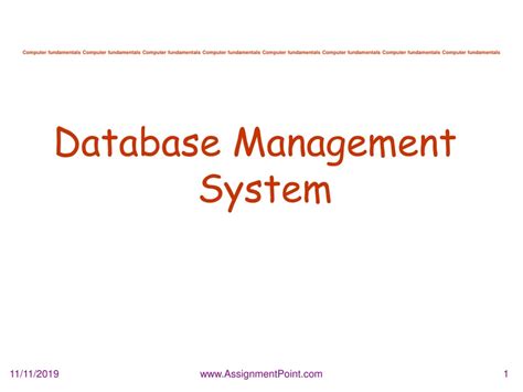 Ppt Database Management System Powerpoint Presentation Free Download