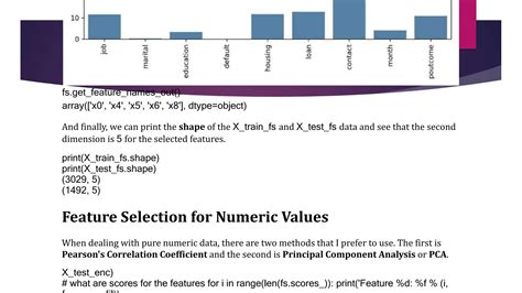 Feature Selection Techniques To Be Used In Machine Learning Algorithms