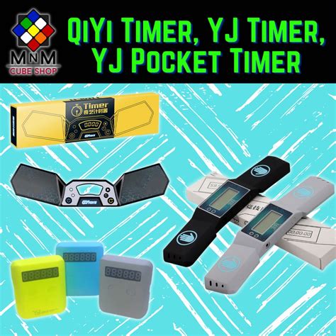 Qiyi Cube Timer YJ Speedcubing Timer YJ Pocket Timer YongJun Speed Cubing Timer Shopee