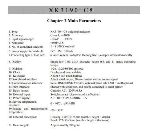 Yaohua Weighing Control Indicator Xk3190 C8 For Weighing Scale Platform Scale Buy Xk3190 C8