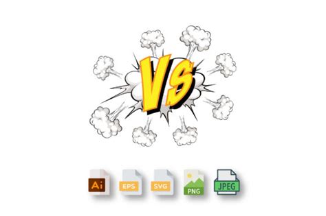 Vs Text Design Vector Transparent Graphic By Ss Graphic Studio Creative Fabrica