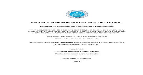 escuela superior politecnica del litoral · “implementaciÓn de un