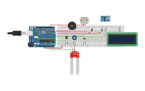 Circuit Design Advance Smart Irrigation System Tinkercad
