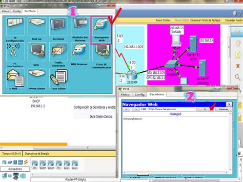 C Packet Tracer Configuración de servidores DNS DHCP EMAIL FTP