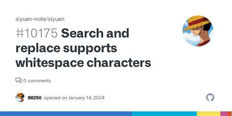 Search And Replace Supports Whitespace Characters · Issue 10175