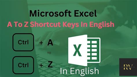 Control A To Control Z Shortcut Keys In MS Excel How To Speed Up Your