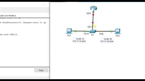 Pdf Packet Tracer Configuring Router On A Stick Inter