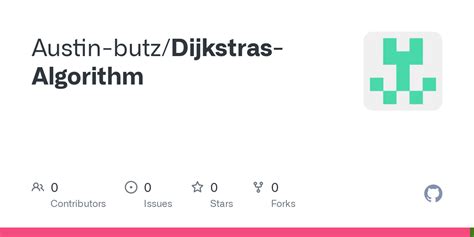 GitHub Austin Butz Dijkstras Algorithm