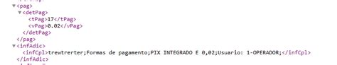 Nfc E Pagamento Por Pix Retornado Erro 391falta De Preenchimento Dos