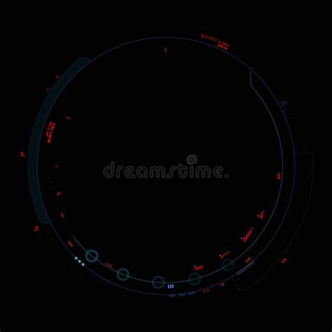 Futuristic Hud Circle Count Display Stock Illustration Illustration