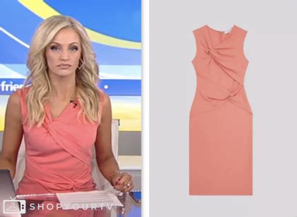 Fox And Friends June 2024 Carley Shimkuss Coral Pink Knot Sheath